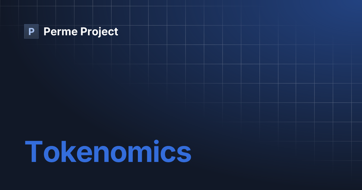 Tokenomics | Perme Project